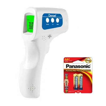 Berrcom Non-Contact Infrared Digital Thermometer - FDA Includes 2 AA ...