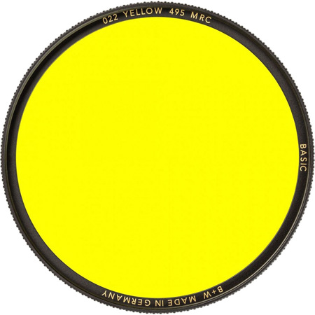B + W 49mm Basic 022M MRC Filter, Yellow 495 66-1102638 - Adorama