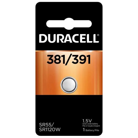 Duracell D381/391 1.5V 50mAh Silver Oxide Battery for Watch/Electronic