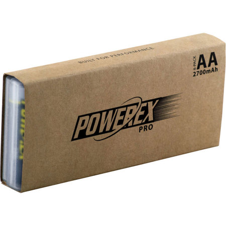 Maha Powerex PRO AA 1.2V 2700mAh Rechargeable Ni-MH Battery, 8-Pack MH ...