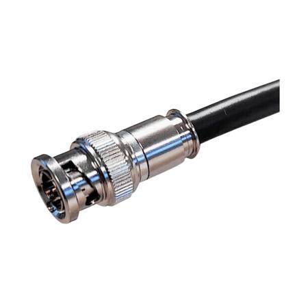 BZB GEAR 50' 12G-SDI/UHD Shielded Coaxial Cable with BNC Connectors, 75 ...