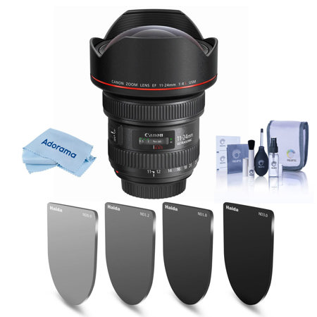 Canon EF 11-24mm f/4L USM Lens - With Haida Rear Lens ND Filter Kit ...