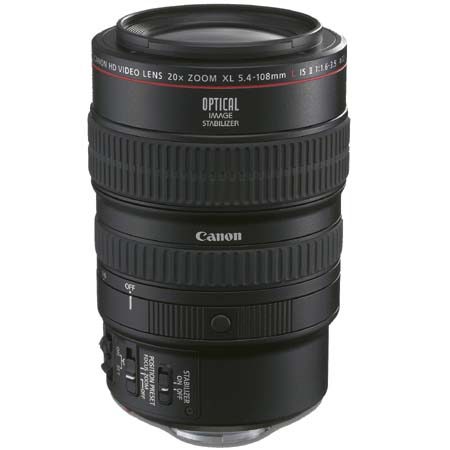 Used Canon 5.4mm - 108mm 20x HD Video Lens for Canon XL H1 HDV Pro ...