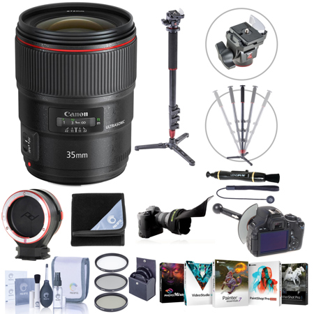 Canon EF 35mm f/1.4L II USM Lens with Premium Accessory Bundle