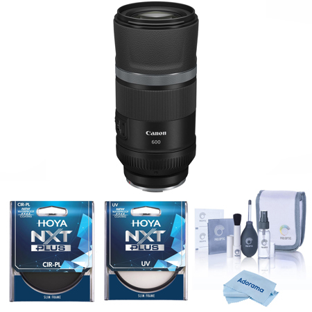 Canon RF 600mm f/11 IS STM Lens, Bundle with Hoya 82mm UV and CPL Filters