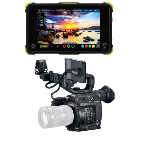 Canon EOS C200 EF Mount 4K Cinema Camcorder with Atomos Shogun Flame ...