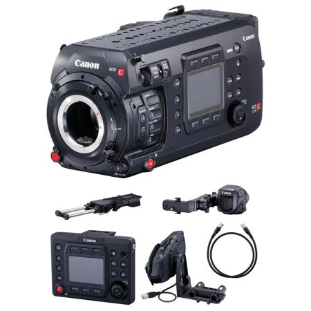 Canon EOS C700 Cinema Camera EF Production Bundle - with OLED Viewfinder, Shoulder Support ...