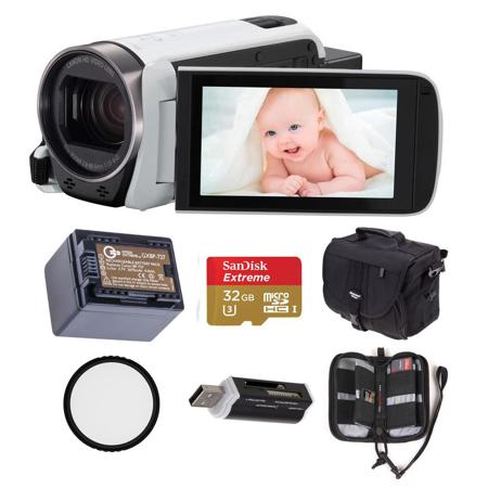 Canon VIXIA HF R700 3.2MP Full HD Camcorder White - Bundle with Video ...