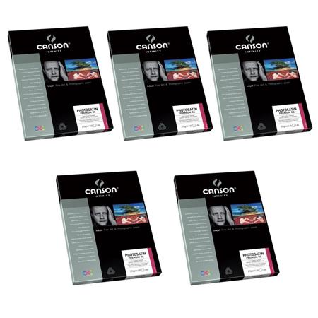 Canson 5 Pack Infinity Satin Premium RC Luster Photo Paper 8.5x11", 25 ...