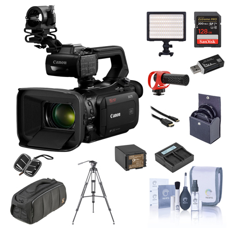 Canon XA75 4K UHD 1" Sensor Compact Pro 15x Zoom Camcorder w/Premium ...
