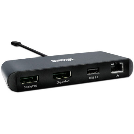 CalDigit Mini Dock, 2x DisplayPort 1.2/Thunderbolt 3/USB 3.0/Gigabit ...