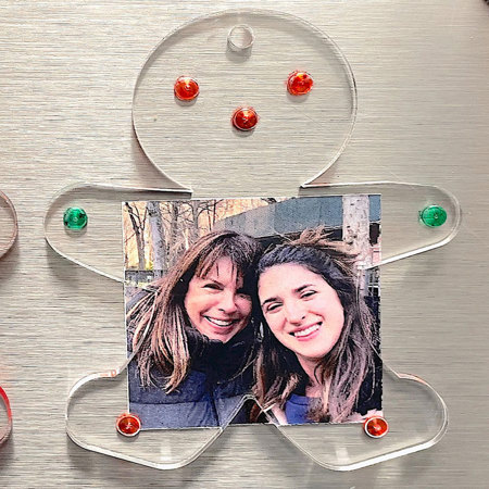 Canetti Holiday Trio Magnet Frame Ornaments, Ball/Tree/Gingerbread Man ...