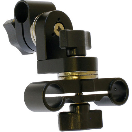 Cavision 15mm Dual to Single Rod Connector with Tilt & Swivel Adjustment