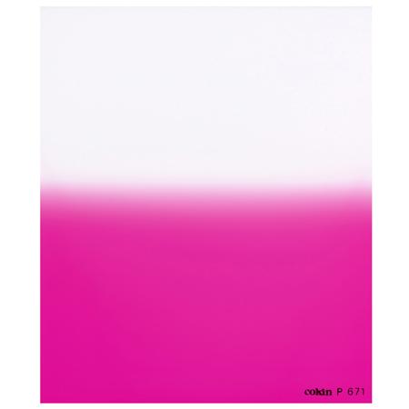 Cokin P671 P2 - Graduated Fluorescent Pink Filter - Hard Edge, 2 2/3 ...