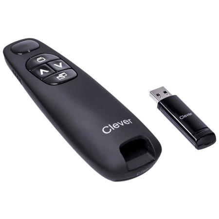 Clever Wireless Presentation Remote Control C760, Black - Adorama