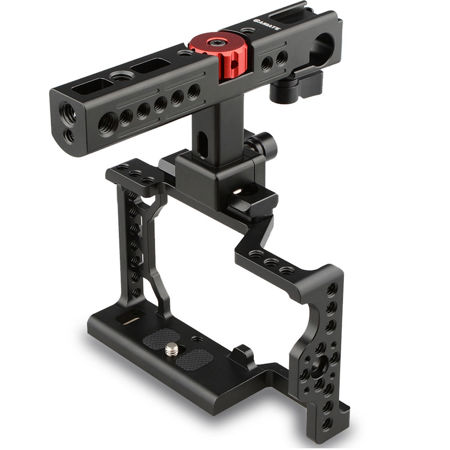CAMVATE Handheld Camera Cage, QR Cheese Handle for Sony a6500, Black ...