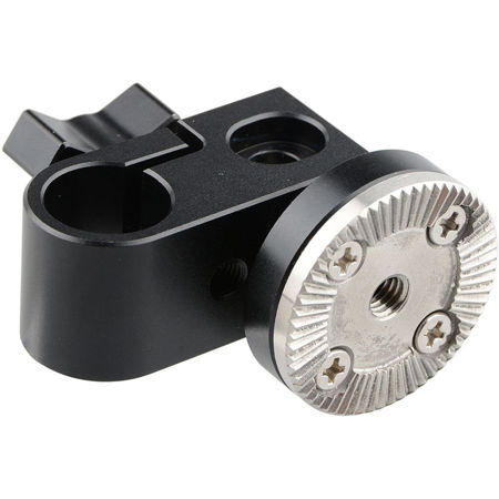 CAMVATE 15mm Single Rod Clamp with ARRI Rosette Mount, Black Thumbscrew