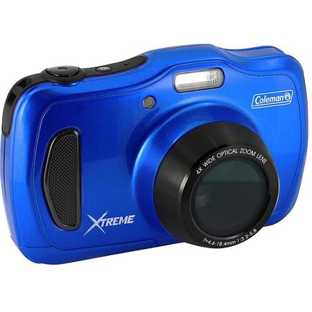 Coleman Xtreme4 C30WPZ 20MP 1080p Underwater Digital & Video Camera, Blue