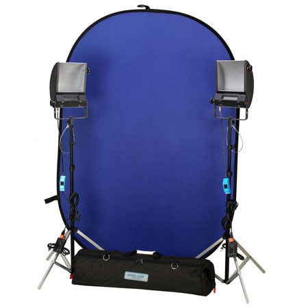 Cool-Lux Chroma Key Blue / Green Screen Kit - Adorama