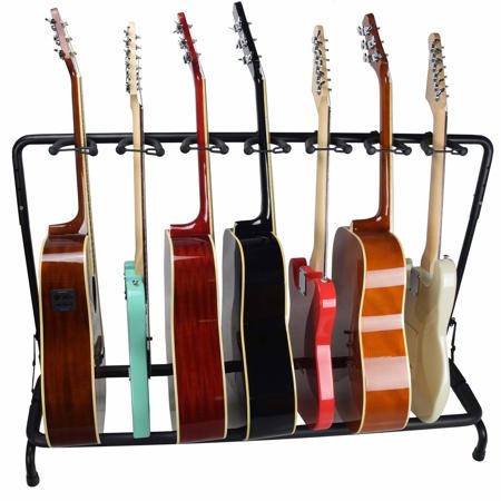 ChromaCast Folding Guitar Rack, Holds 7 Guitars - Adorama