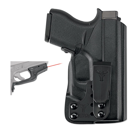 Crimson Trace LaserGuard Red Laser for Glock 43, with Blade-Tech Holster