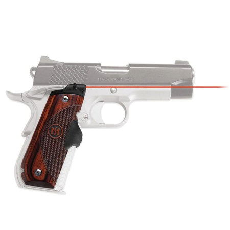 Crimson Trace Master Rosewood LaserGrip Red Laser f/1911 Round Heel Pistols