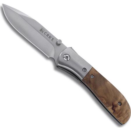 CRKT M4 - 02 EDC Folding Knife, 3.25" Fine Edge Drop Point Blade, Satin ...