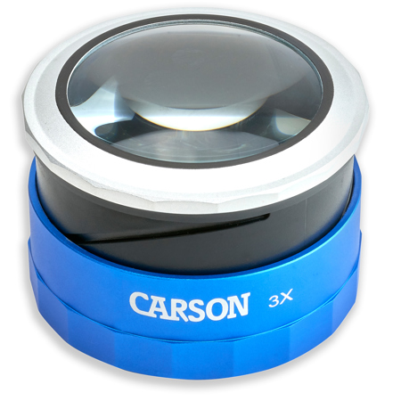 Carson MT-33 MagniTouch 3x Power Touch LED Lighted Loupe Magnifier