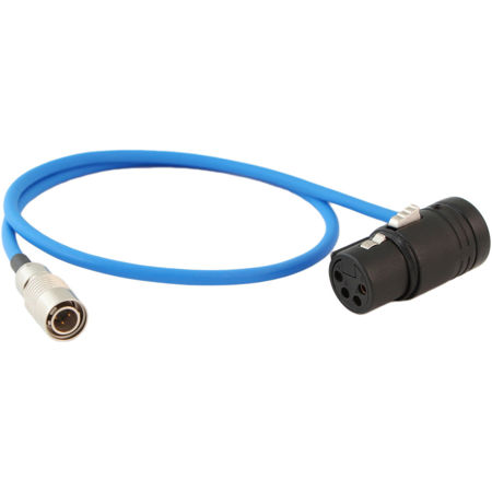 Cable Techniques Hirose 4-Pin to Low-Profile XLR-4F DC Power Cable, 18 ...