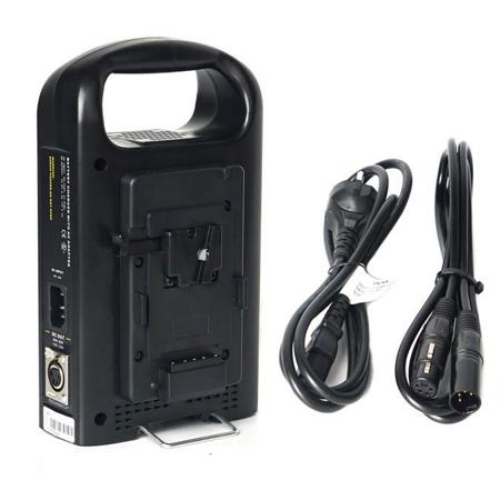 Came-TV 2 Channel V-Mount Battery Charger and Power Adapter for Camera
