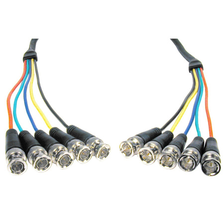 Comprehensive 25' Pro AV/IT Series 5 BNC Plugs Each End RGBHV Video Cable