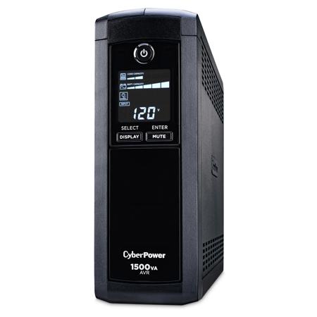 CyberPower Intelligent LCD Computer Battery Backup, 1500VA 900W UPS, 8 ...