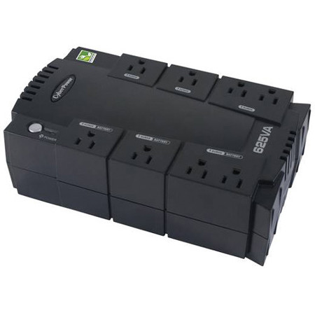 CyberPower Standby CP625HG 8 Outlet 625VA 375W Battery Backup UPS System
