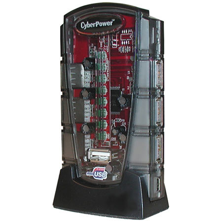 CyberPower 7-Port Hi-Speed USB 2.0 Hub with AC Adapter - Adorama
