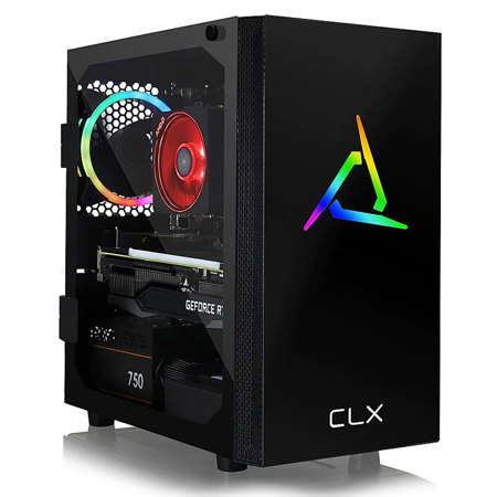 CLX Set Gaming Desktop, Ryzen 5 5600X, 32GB, 480GB SSD + 3TB HDD, RTX ...