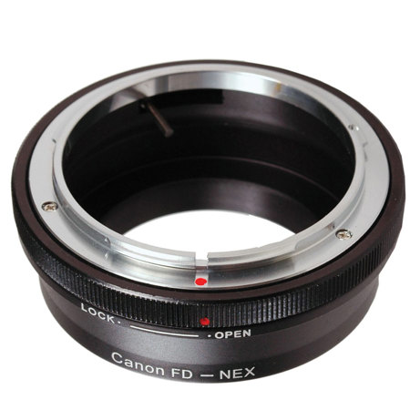 DLC Lens Mount Adapter for Mounting Canon FD Lenses on Sony NEX Cameras