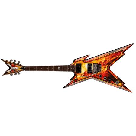 Dean Razorback Electric Guitar with Hardshell Case, Explosion Graphic ...