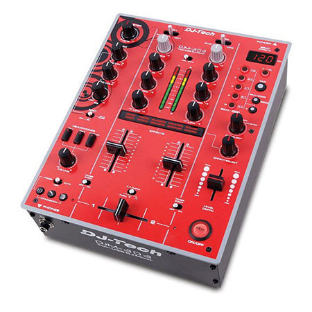 DJ Tech 2-Channel Twin USB DJ Mixer with Twin USB Connections and 9 ...