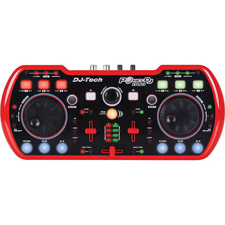 DJ Tech Poket DJ Duo USB Powered DJ Controller with Integrated Sound ...