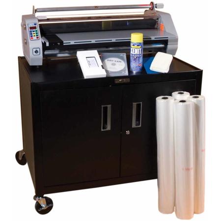 Dry Lam 27" Digital Roller Laminating System with Cart and Supplies