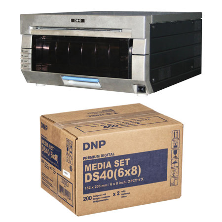 DNP DS40 Dye Sub Pro Color Photo Printer, Refurbished with 6x8" Print Pack