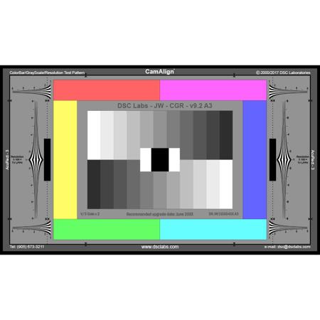 DSC Labs ColorBar/GrayScale Senior CamAlign Chip Chart - Adorama