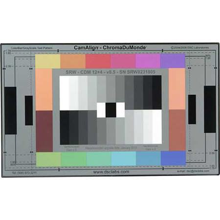 DSC Labs ChromaDuMonde 12+4-R Maxi CamAlign Chip Chart with Resolution ...