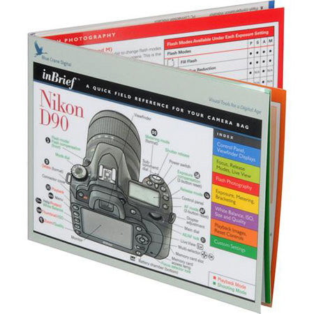 Blue Crane InBrief Quick Field Reference Cards for Nikon D90 Digital Camera