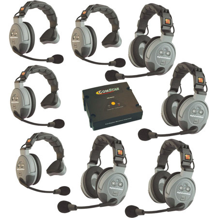 Eartec Comstar XT-8AU 8 Person Full Duplex Wireless Intercom System ...