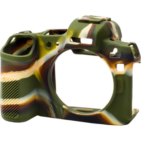 easyCover Silicone Camera Protection Cover for Canon R, Camouflage