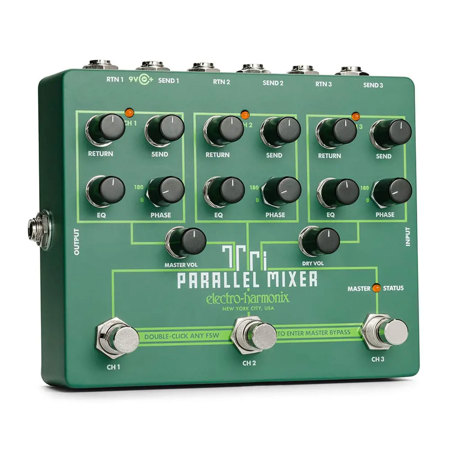 Electro-Harmonix Tri Parallel Mixer - FX Loop Mixer/Switcher - Adorama