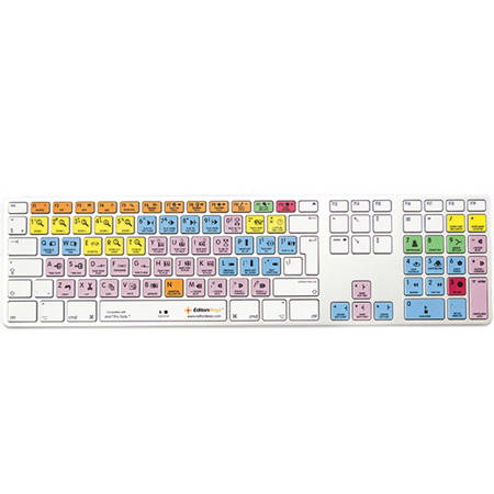 Editors Keys Dedicated Wired Apple Keyboard for Avid Pro Tools Software