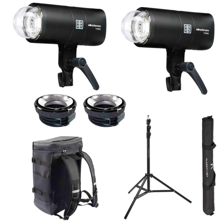 Elinchrom THREE Off-Camera Flash Dual Kit, with 7.2' Air-Cushioned ...