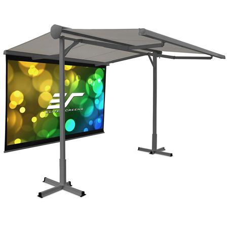 Elite Screens 14x10' Free-Standing Shade with 116" MaxWhite B ...